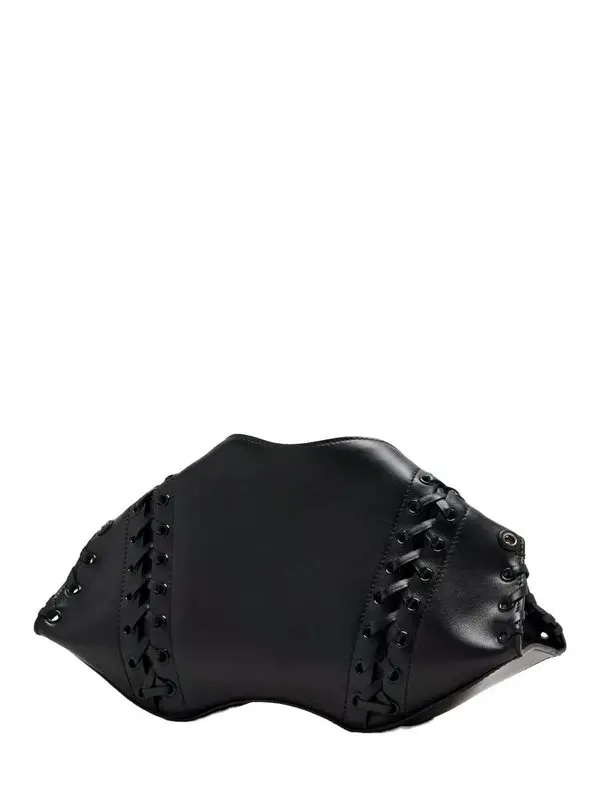Alexander McQueen Manta Clutch - Black