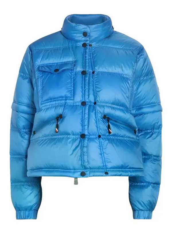 Moncler Quilted High-neck Jacket - Blue