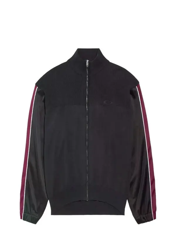 Balenciaga Panelled Side-stripe Sweater - Black