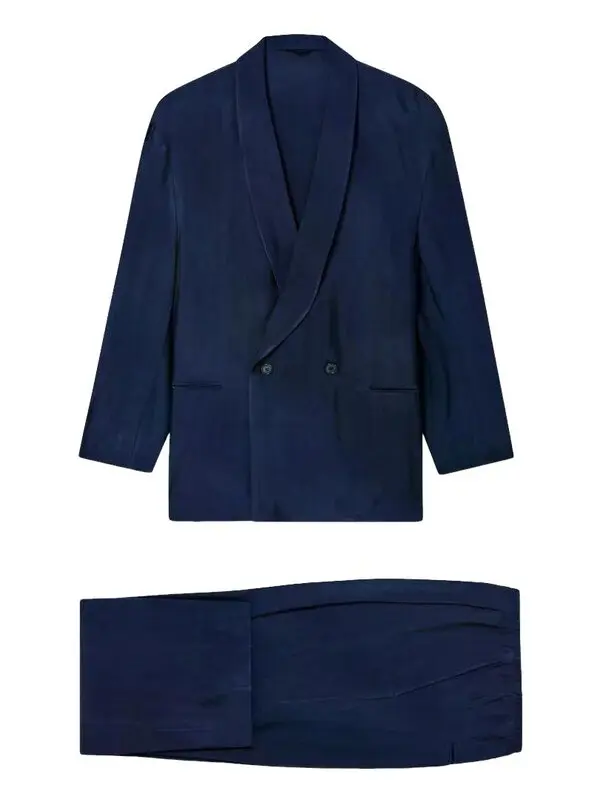 Giorgio Armani Double-breasted Suit - Blue