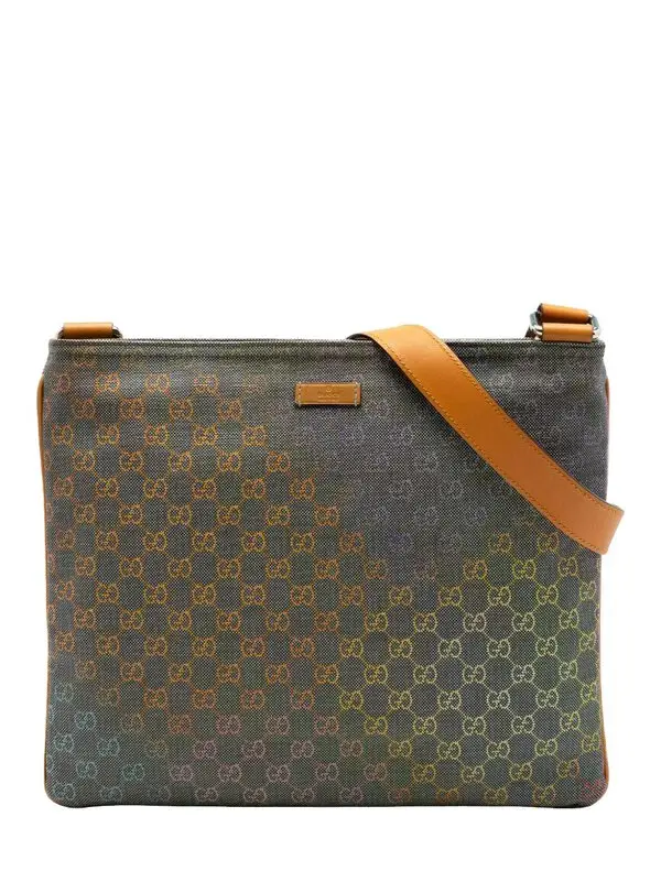Gucci Gg Supreme Crossbody Bag - Grey