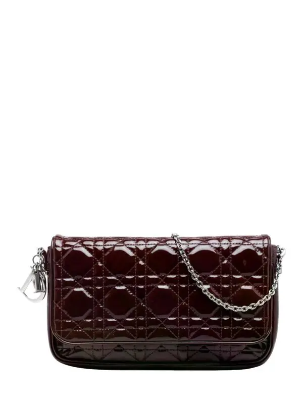 Dior Lady Wallet-on-chain - Red