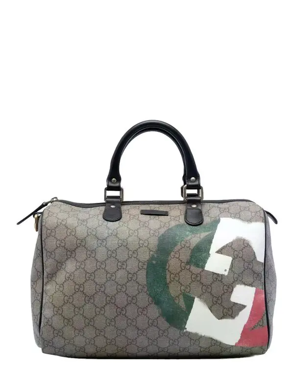 Gucci Gg Supreme Boston Bag - Neutrals