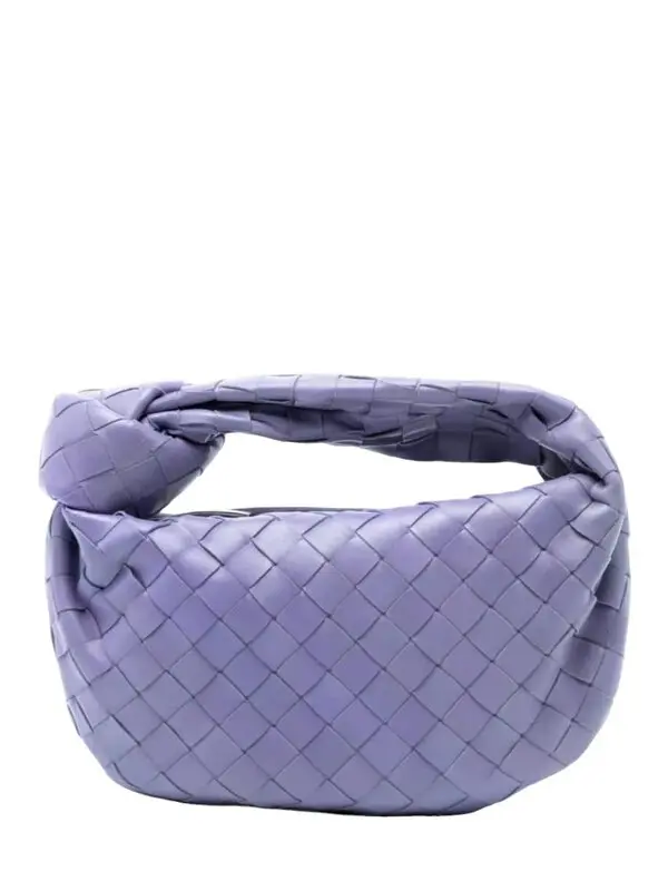 Bottega Veneta Mini Nappa Intrecciato Jodie Hobo Bag - Purple