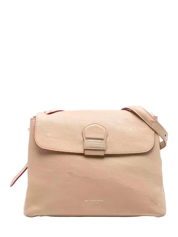 Burberry Medium House Check Trimmed Leather Camberley Satchel - Neutrals