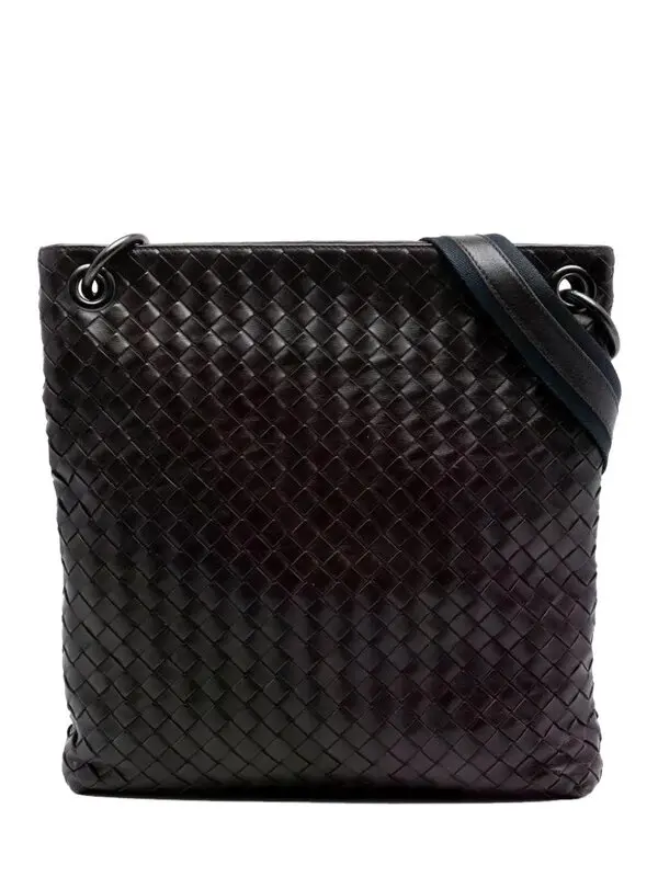 Bottega Veneta 2008 Nappa Intrecciato Crossbody Bag - Brown