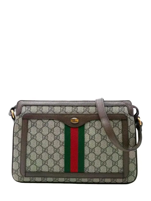 Gucci Medium Gg Supreme Ophidia Crossbody Bag - Neutrals