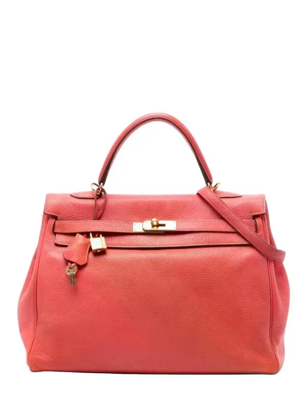 Hermès 2012 Togo Kelly Ii Retourne 35 Satchel - Pink
