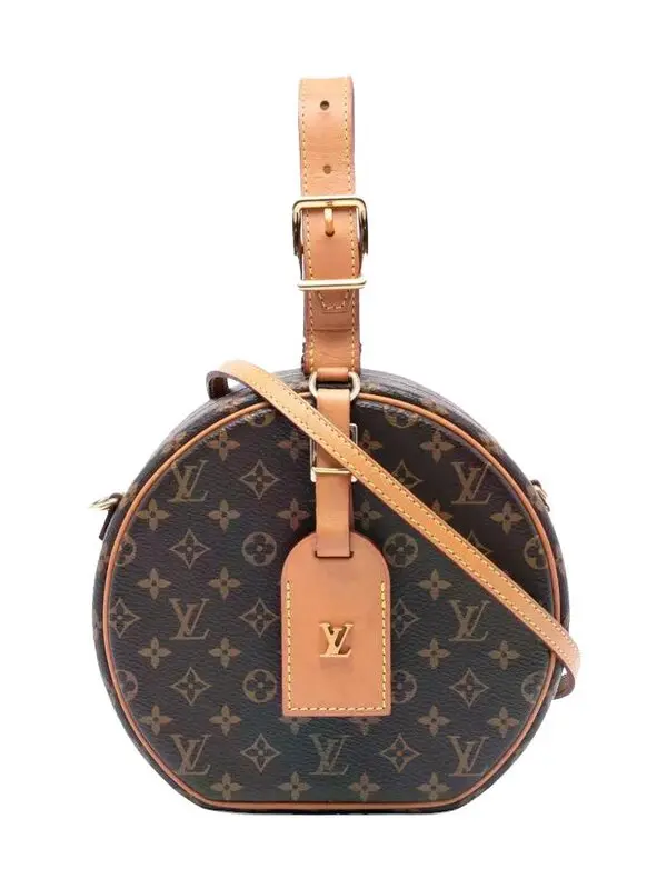 LOUIS VUITTON 2019 Monogram Petite Boite Chapeau Satchel - Brown