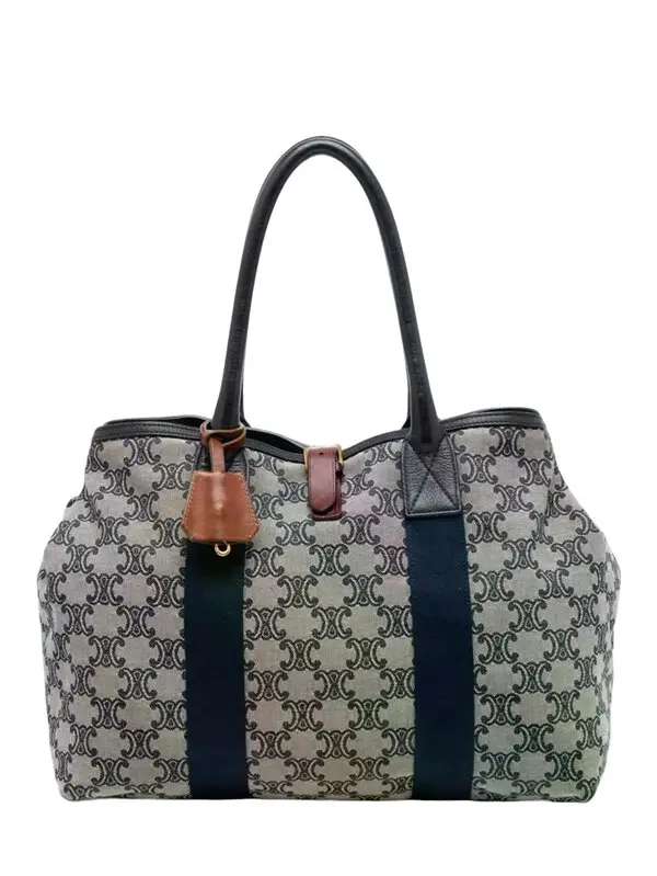 Celine 2009 Macadam Canvas Tote Bag - Grey