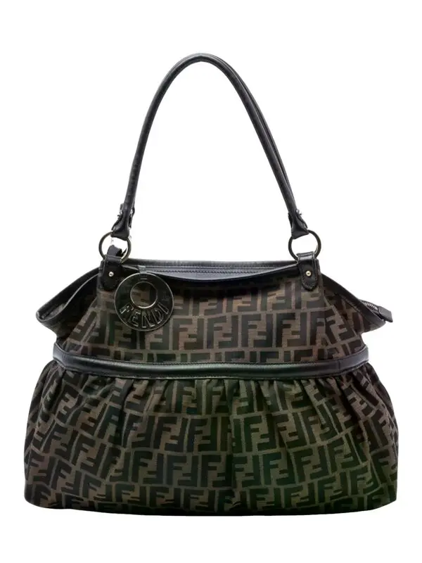 Fendi Large Zucca Canvas Chef Shoulder Bag - Brown