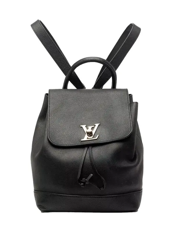 LOUIS VUITTON 2017 Taurillon Lockme Backpack - Black
