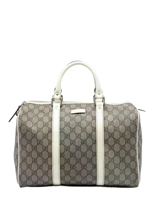 Gucci Gg Supreme Joy Boston Bag - White