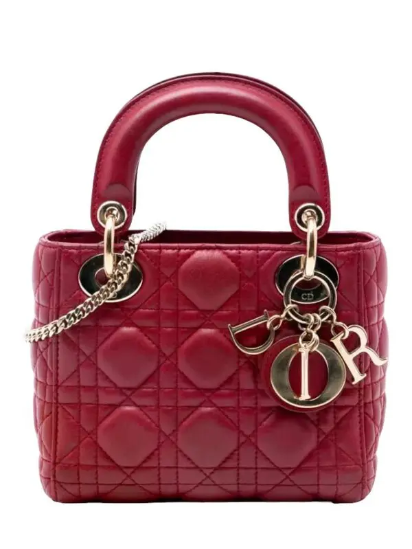Dior 2017 Mini Lady Satchel - Red