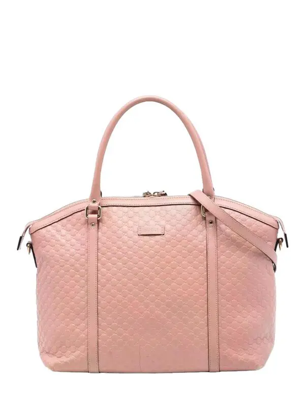 Gucci Large Microssima Dome Satchel - Pink