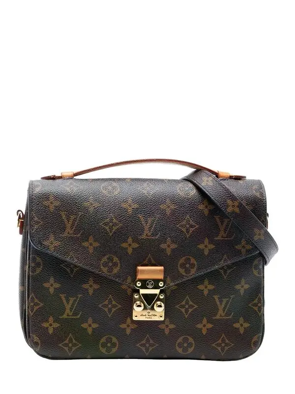 LOUIS VUITTON 2016 Monogram Pochette Metis Satchel - Brown