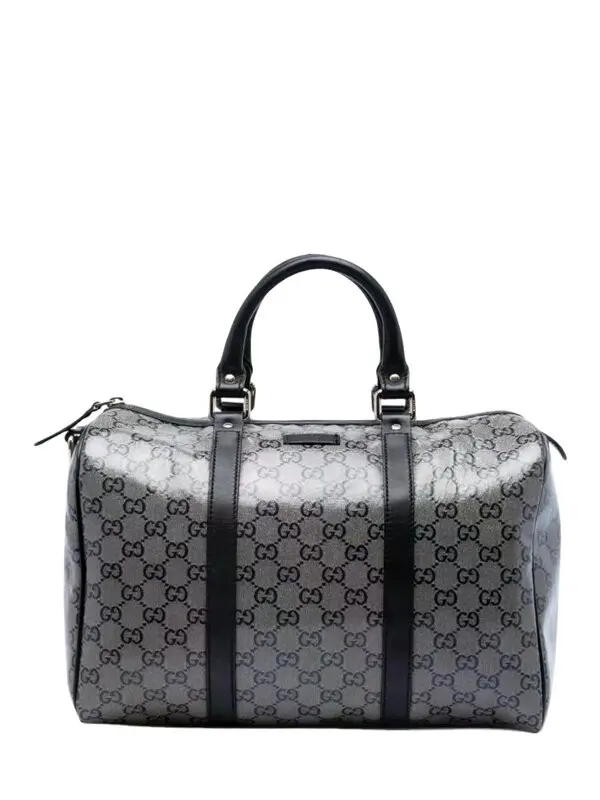 Gucci Medium Gg Crystal Joy Boston Bag - Grey