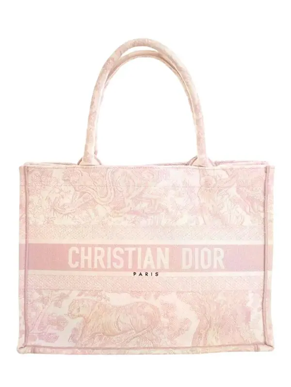 Dior Dioriviera Toile De Jouy Book Tote Bag - Pink