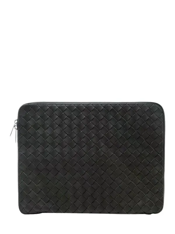 Bottega Veneta Nappa Intrecciato Clutch Bag - Black
