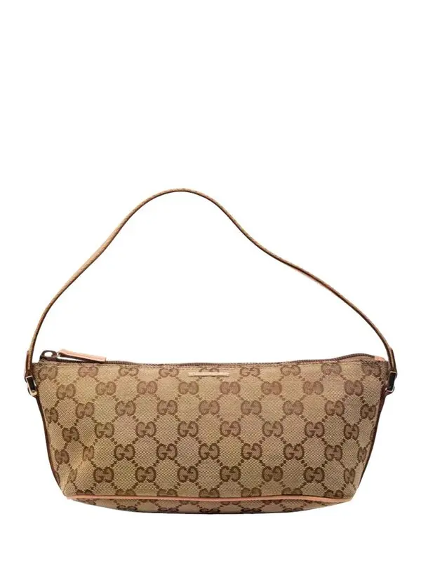 Gucci Gg Canvas Web Boat Shoulder Bag - Neutrals