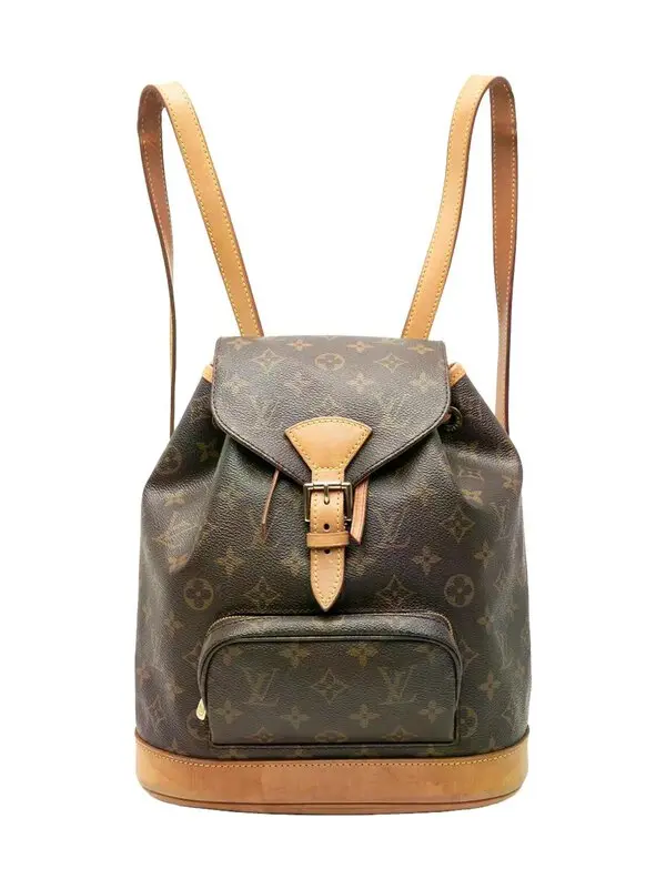 LOUIS VUITTON 1999 Monogram Montsouris Mm Backpack - Brown