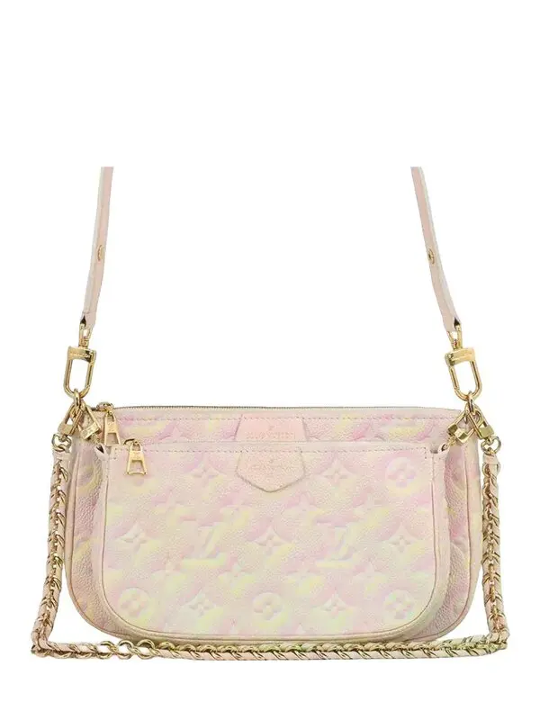 LOUIS VUITTON Monogram Empreinte Summer Stardust Multi Pochette Accessoires - Pink