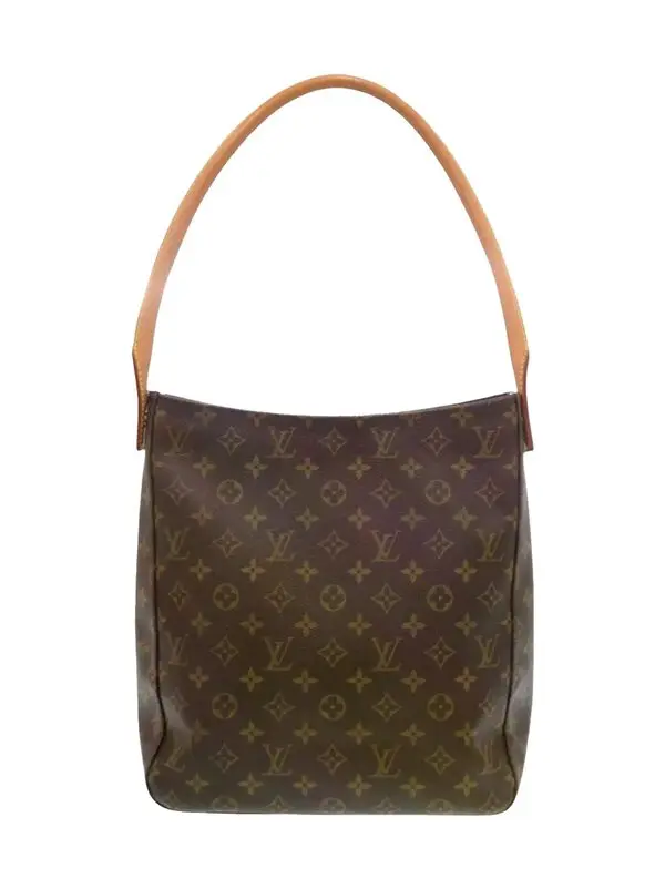 LOUIS VUITTON 2002 Monogram Looping Gm Shoulder Bag - Brown