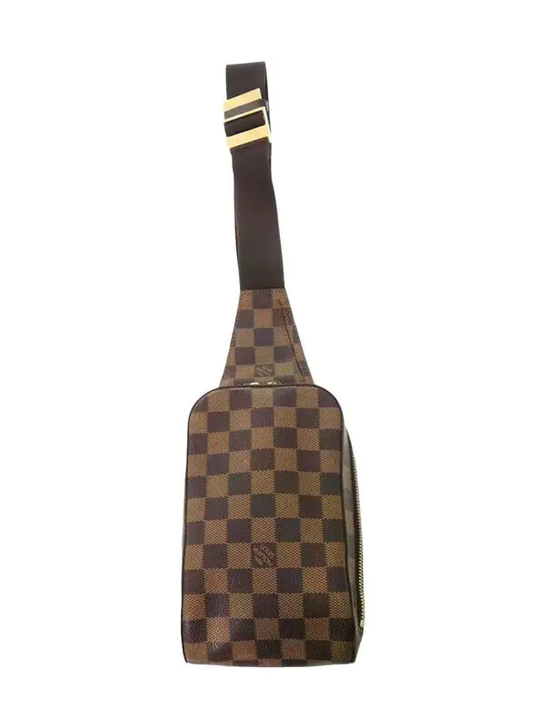 LOUIS VUITTON 2003 Damier Ebene Geronimos Crossbody Bag - Brown
