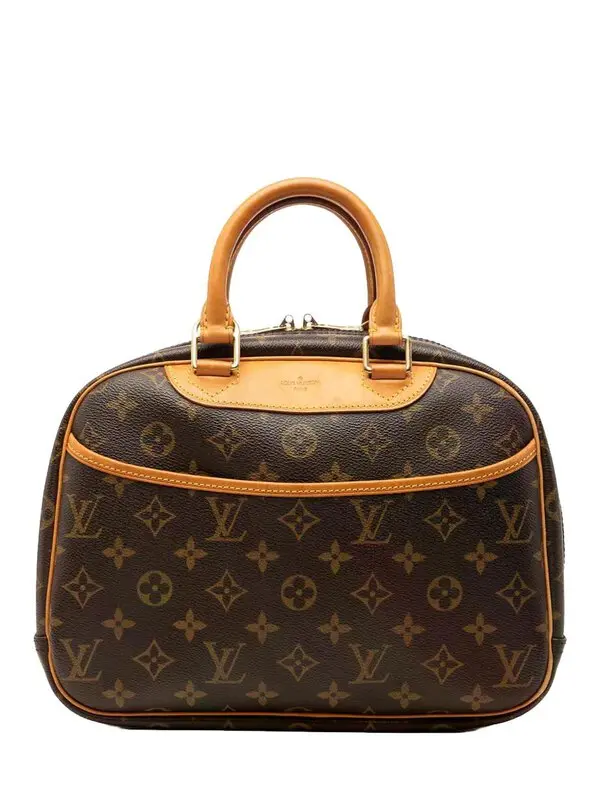 LOUIS VUITTON 2004 Monogram Trouville Handbag - Brown