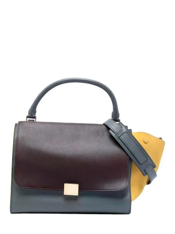 Celine 2012 Medium Trapeze Satchel - Grey