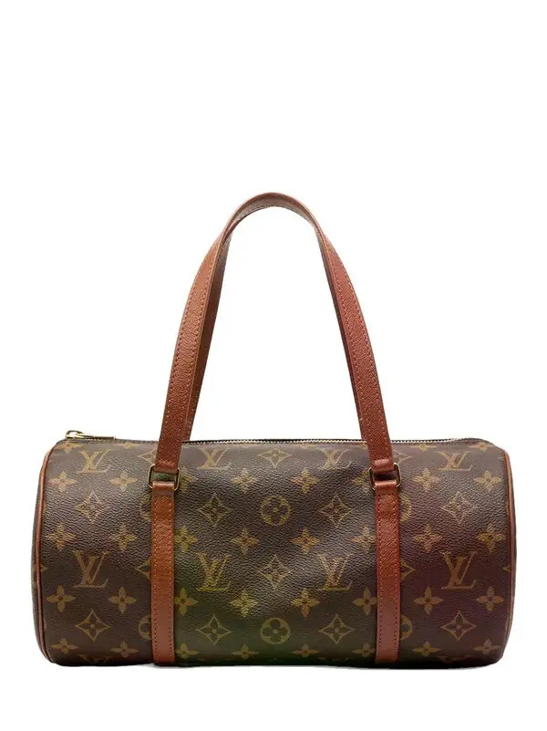 LOUIS VUITTON 1991 Monogram Papillon 30 Handbag - Brown
