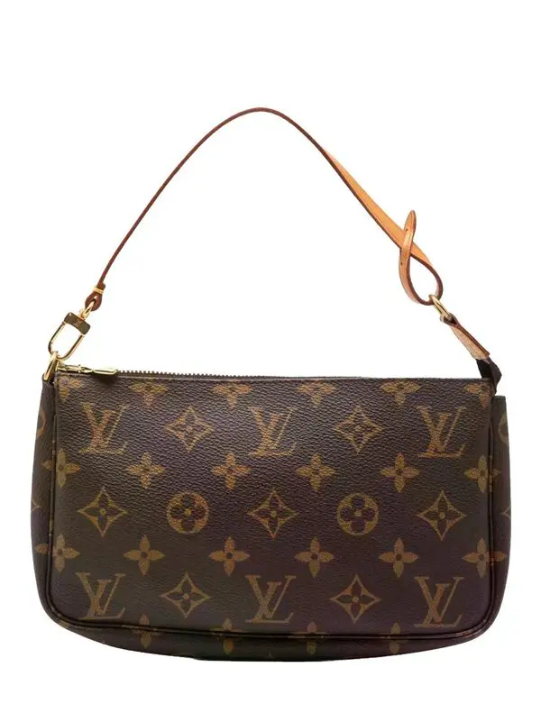 LOUIS VUITTON 2000 Monogram Pochette Accessoires Shoulder Bag - Brown