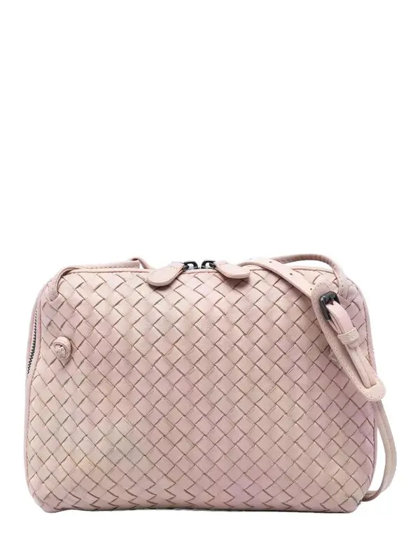 Bottega Veneta 2012-2026 Nappa Intrecciato Nodini Crossbody Bag - Pink