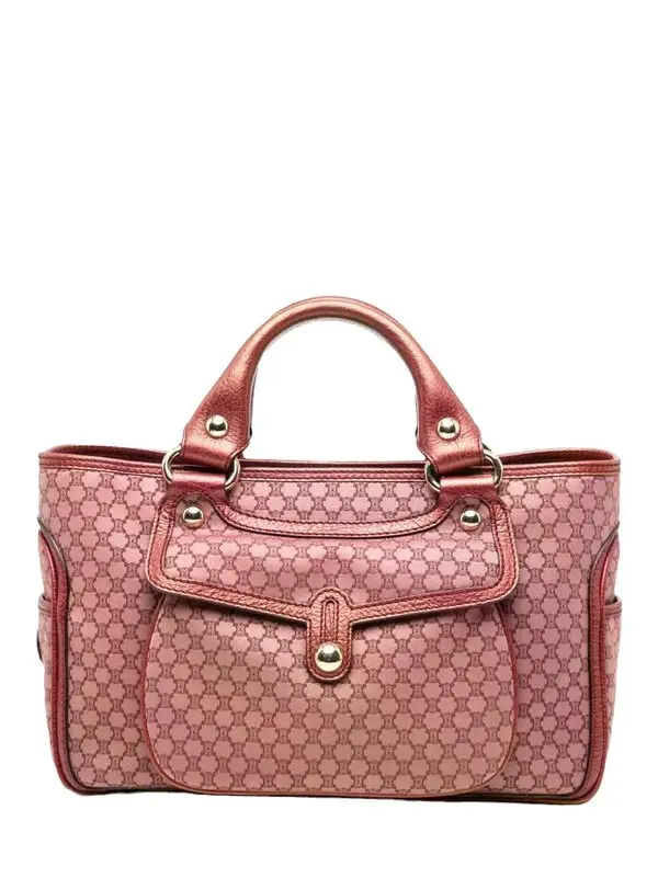 Celine 20th Century Macadam Canvas Boogie Handbag - Pink
