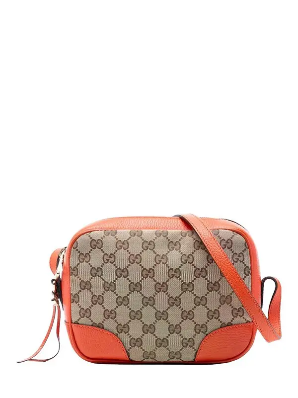 Gucci Gg Canvas Bree Crossbody Bag - Orange