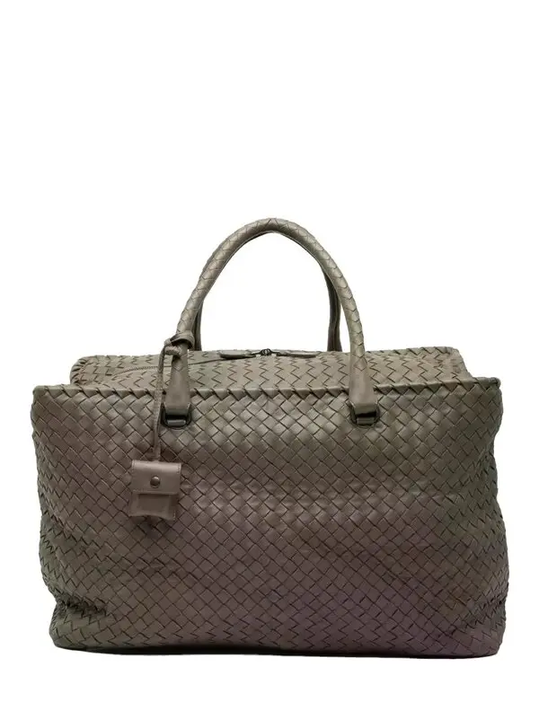 Bottega Veneta Large Nappa Intrecciato Brick Tote Bag - Brown