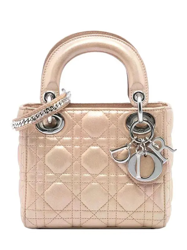 Dior 2015 Mini Lady Satchel - Neutrals