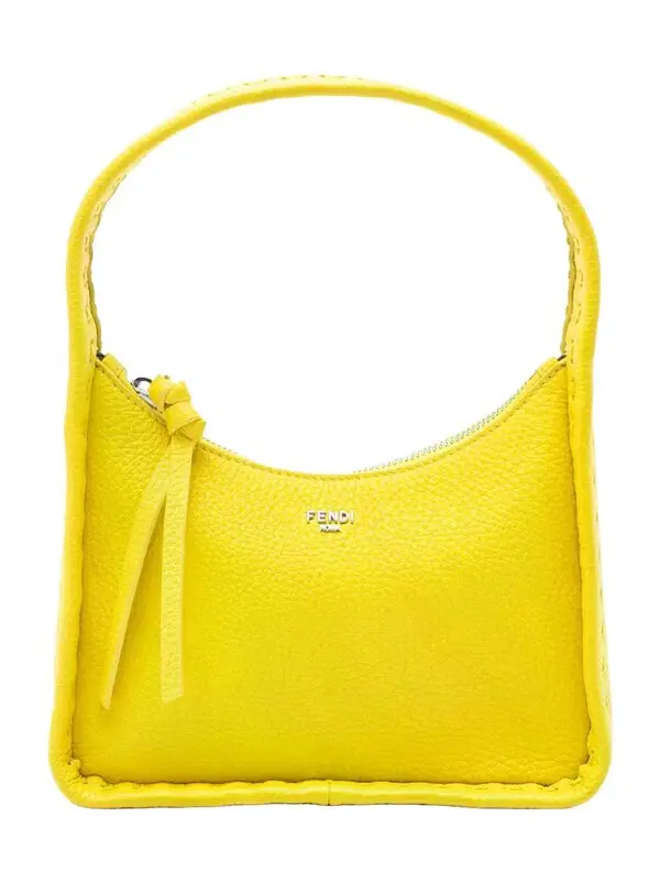 Fendi 2010-2026 Mini Cuoio Romano Selleria Fendessence Handbag - Yellow