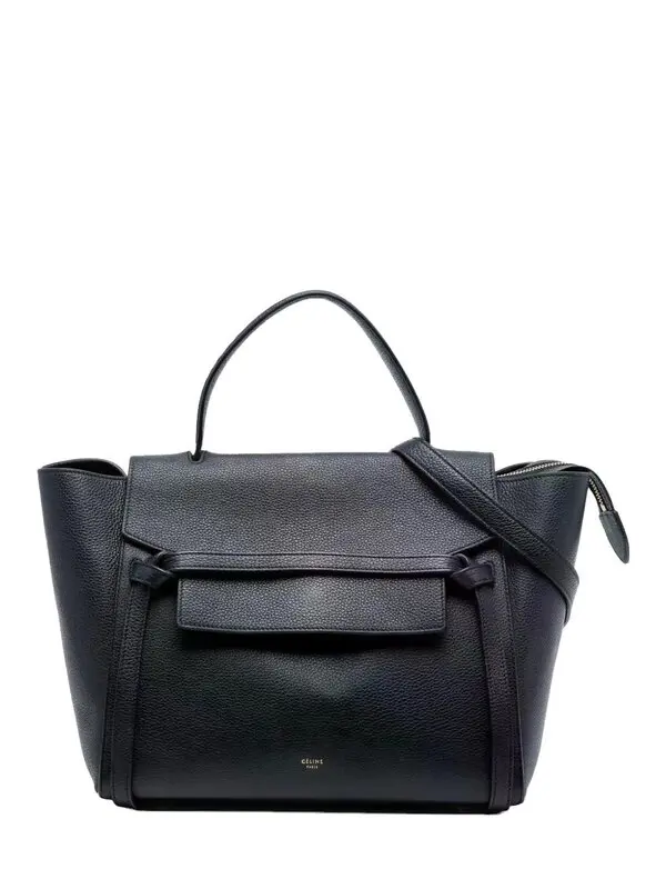Celine 2014 Mini Grained Calfskin Belt Bag - Black