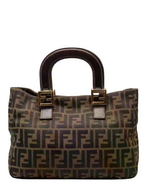 Fendi Zucca Canvas Twins Tote Bag - Brown