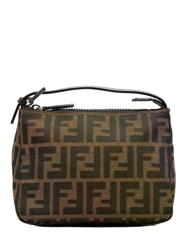 Fendi 2000-2010 Zucca Canvas Handbag - Brown