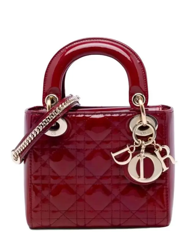 Dior 2018 Mini Lady Satchel - Red