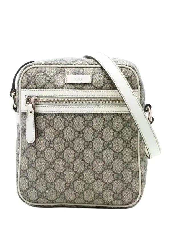 Gucci Gg Supreme Crossbody Bag - White