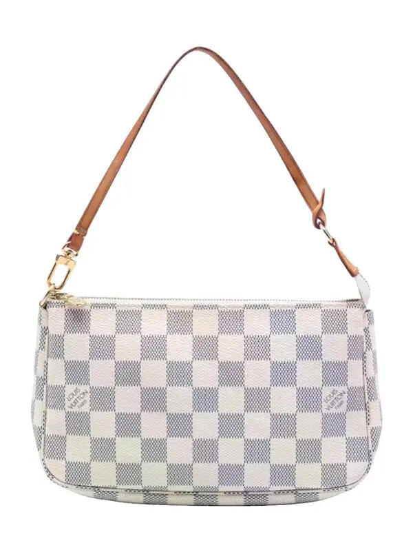 LOUIS VUITTON 2009 Damier Azur Pochette Accessoires - White