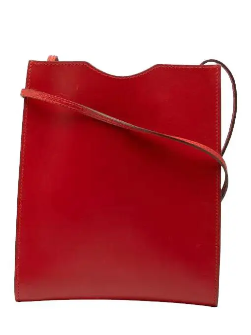 Hermès 2004 Box Calf Onimaitou Crossbody Bag - Red