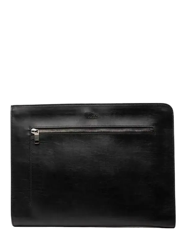 Dior 2017 Leather Clutch Bag - Black