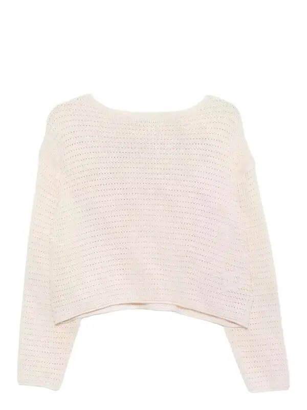 DRYKORN Open-knit Cropped Sweater - Neutrals