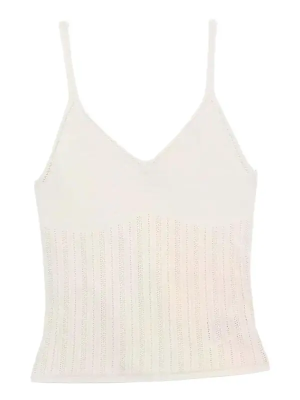 DRYKORN Francyane Ribbed-knit Top - Neutrals