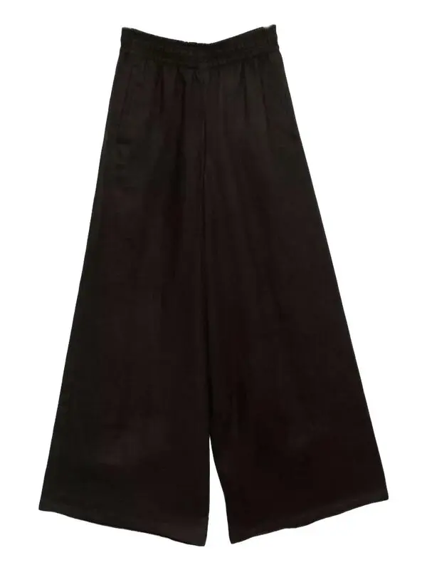 DRYKORN Elasticated-waist Wide-leg Trousers - Black