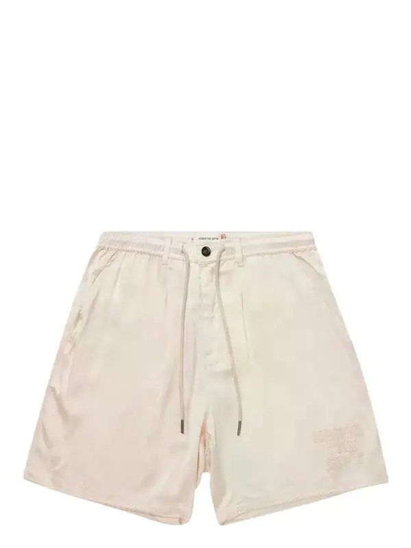 HONOR THE GIFT Blanket-stitch Shorts - Neutrals